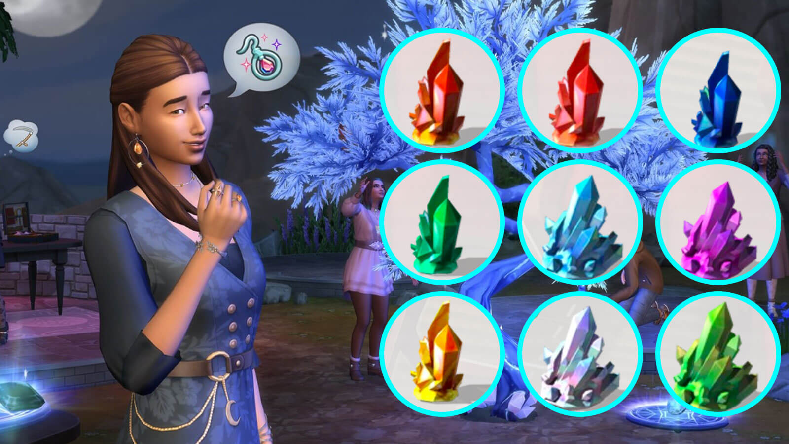 รวม 27 พลังของคริสตัลทั้งหมด จาก The Sims 4 Crystal Creations Stuff ...